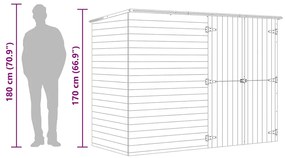 vidaXL Marketos Zahradní domek / kůlna 232 x 110 x 170 cm impregnovaná borovice