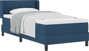 Postel s boxspringem s polštářem Modrá 200 x 90 cm textil 3341089