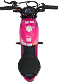 Elektrická motorka SUPERMOTO růžová