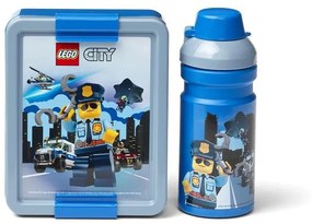 Lego Svačinový set (box a láhev) Modrá