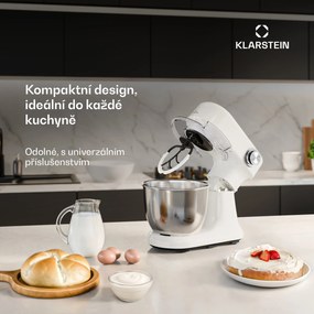 Klarstein Bella Evo kuchyňský robot | planetární míchací systém | 3 nástavce na mixování | 1500 W | 5 l