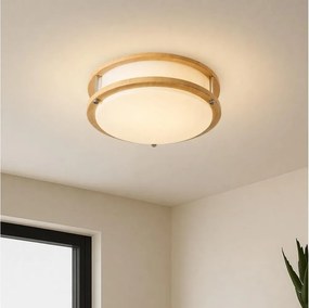 BRILAGI - Stropní svítidlo ELARO 2xE27/40W/230V pr. 26 cm dekor dřeva