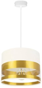 Závěsné svítidlo INTENSE GOLD, 1x textilní stínítko (výběr ze 6 barev), (výběr ze 3 barev konstrukce)