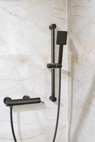 Invena Kalitea, nástěnná sprchová baterie 150mm, černá matná, INV-BN-72-004-V