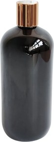 Dávkovač na mýdlo 500 ml černý s bílo-zlatým DISC TOP BELA