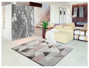 Šedo-růžový koberec Universal Pinky Dugaro, 140 x 200 cm
