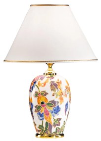 DAMASCO  stolní lampa s barevným dekorem, výška 41 cm