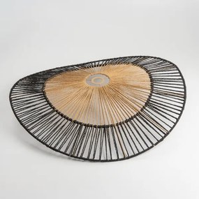 Brilagi - LED Přisazený lustr CERIA BOHO 1xE27/60W/230V pr. 100 cm černá/hnědá