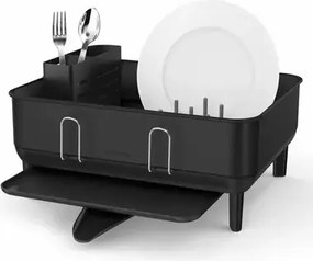 Simplehuman Compact Odkapávač na nádobí černá / rám z černé oceli / pl