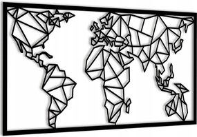 Mapa Světa Do Obývacího pokoje Ložnice Kuchyně Obraz Ažurová Dekorace M