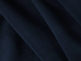 Rohová pohovka buro s područkami pravá 273 cm samet modrá MUZZA