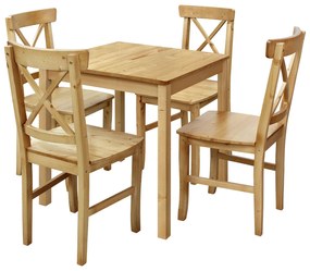 IDEA Jídelní stůl 8842A antik + 4 židle 867A antik