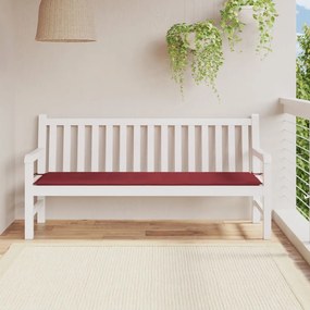 Poduška na zahradní lavici vínová 180x50x3 cm oxfordská látka 314092