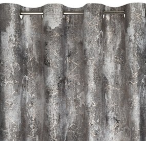 ZATEMŇOVACÍ ZÁVĚS NA KROUŽCÍCH ESTER 140X250 CM VZOROVANÁ