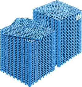 modulární zámkový polštář, 55 balení 30 × 30 cm – Modrá
