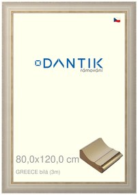 DANTIK rámeček 80x120 | GREECE bílá (Plexi Čiré)