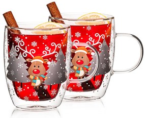 4Home Termo sklenice Mug Reindeer Hot&Cool 270ml, 2 ks