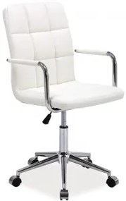 Casarredo Kancelářská židle ELZA bílá ekokůže
