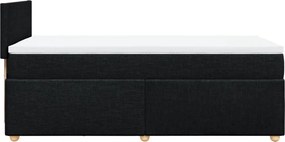 Box spring postel s matrací černá 80 x 200 cm textil 3286502