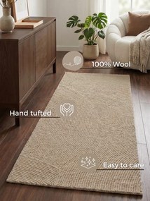 Hanse Home, Běhoun Calmio 106221 Beige, 80x200, béžová, ložnice