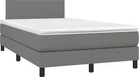 Box spring postel s matrací tmavě šedá 120x190 cm textil 3269710