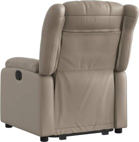 Zvedací polohovací křeslo cappuccino umělá kůže 3205270