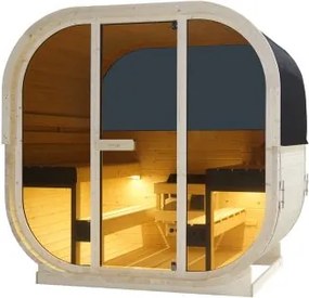 RAKOUSKÝ produkt - Venkovní sauna HANKO pro 6 osob 210 x 180 x 210cm ( F60180 )