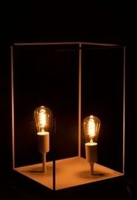 Lampa z bílého kovového rámu Tilde L - Ø 30,5*51 cm