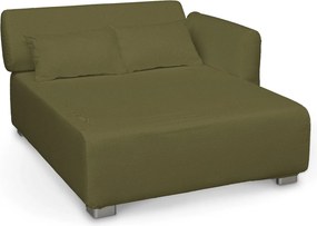 Potah na pohovku Mysinge dlouhý barva zelená látka pletený vzor