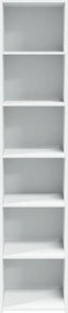 Skříň highboard bílá 40 x 41 x 185 cm kompozitní dřevo 3281666