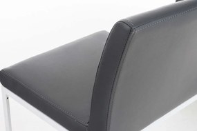 Barová židle Panama W umělá kůže – šedá