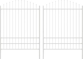 Zahradní plot WOERDEN 2 ks 170 x 225 cm Práškově lakovaná ocel 3360141