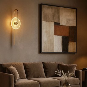 Toolight Moderní nástěnné LED osvětlení D29 LHJ072-W kartáčované zlaté