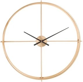 Zlaté kovové nástěnné hodiny Metgo- Ø 80*9 cm
