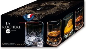 Sklenice v sadě 4 ks na whiskey 340 ml Chicago – La Rochére