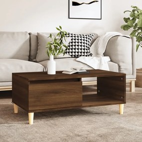 vidaXL Konferenční stolek 90 x 50 x 36,5 cm kompozitní dřevo [821044] Barva: hnědý dub