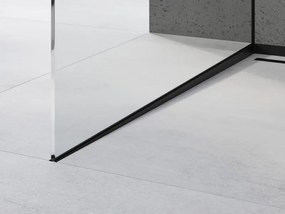 Mexen Line-B lišta na sklo 180 cm levá, černá matná, 187004180L