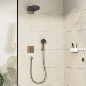 Hansgrohe DuoTurn E, baterie pod omítku pro 2 spotřebiče, kartáčovaný bronz, HAN-75417140