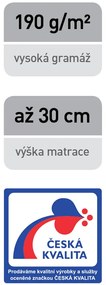 Slee jersey prostěradlo - béžová Rozměr: 90 x 200 cm