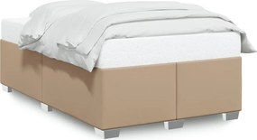 Rám postele bez matrace cappuccino 120x190 cm umělá kůže 3284551