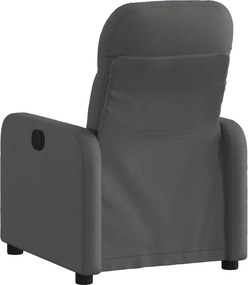 Elektrické polohovací křeslo tmavě šedé textil 3206778
