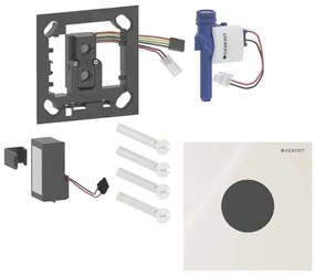 Geberit - Elektronické ovládání splachování pisoárů typ 40, bateriové napájení, Bluetooth, sklo/pískově šedá 116.034.JL.1