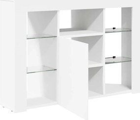 vidaXL Rohový LED TV stojan 100x40x68cm Bílá Kompozitní dřevo [889785]