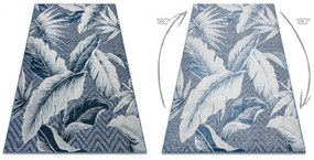 Venkovní kusový koberec Peří modrý 3 117x170cm
