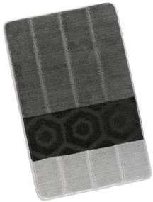 Bellatex Koupelná předložka BANY, Pruh šedá, černá - 60x100 cm