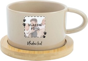 Personalizovaný keramický hrníček "MAKRONKA" s fotkou mazlíčka a textem