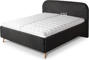 Postel čalouněná ZORIANA + lamelový rošt + matrace EMI