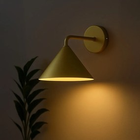 Nástěnné svítidlo Capital, 1x zlaté kovové stínítko, (fi 21cm), g