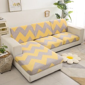 Elastický potah s barevným potiskem na velký sedadlový polštář a opěradlové polštáře pohovek či křesel Barva: 14, Rozměry: opěradlový polštář