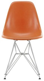 Eames Fiberglass Chair DSR chrom oranžová Vitra